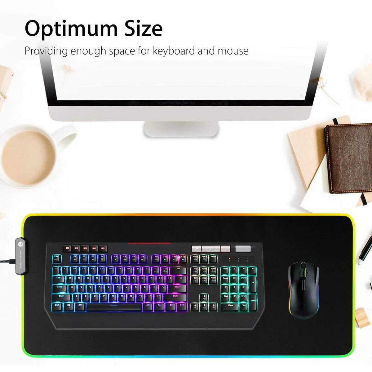 RGB Glowing LED Gaming Keyboard Desk Mouse Mat – hoperacer.com